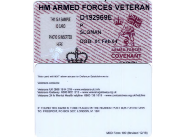 The UK Armed Forces Veteran ID Card - Perth & Kinross Council